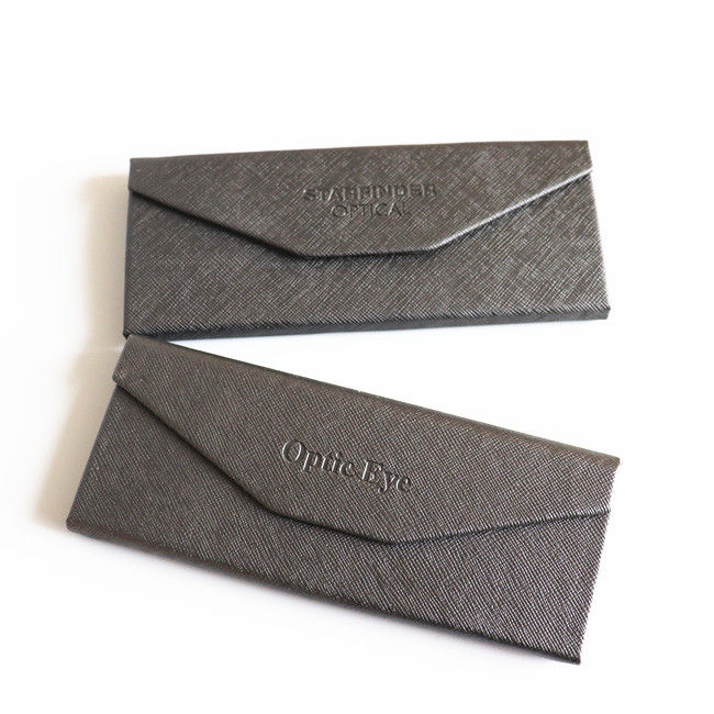 Folding triangle glasses case eye wear packaging