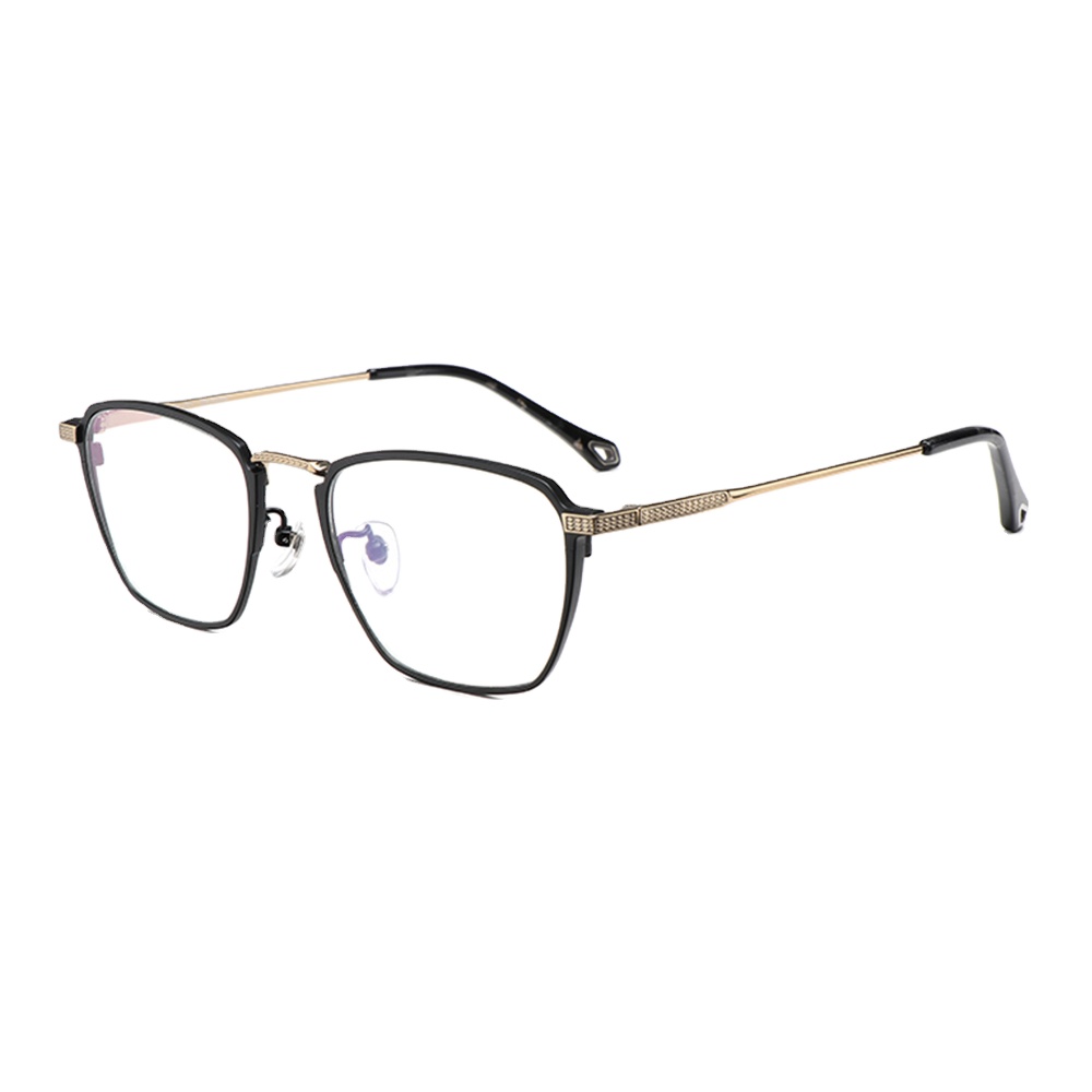 Large titanium glasses eyeglass frames