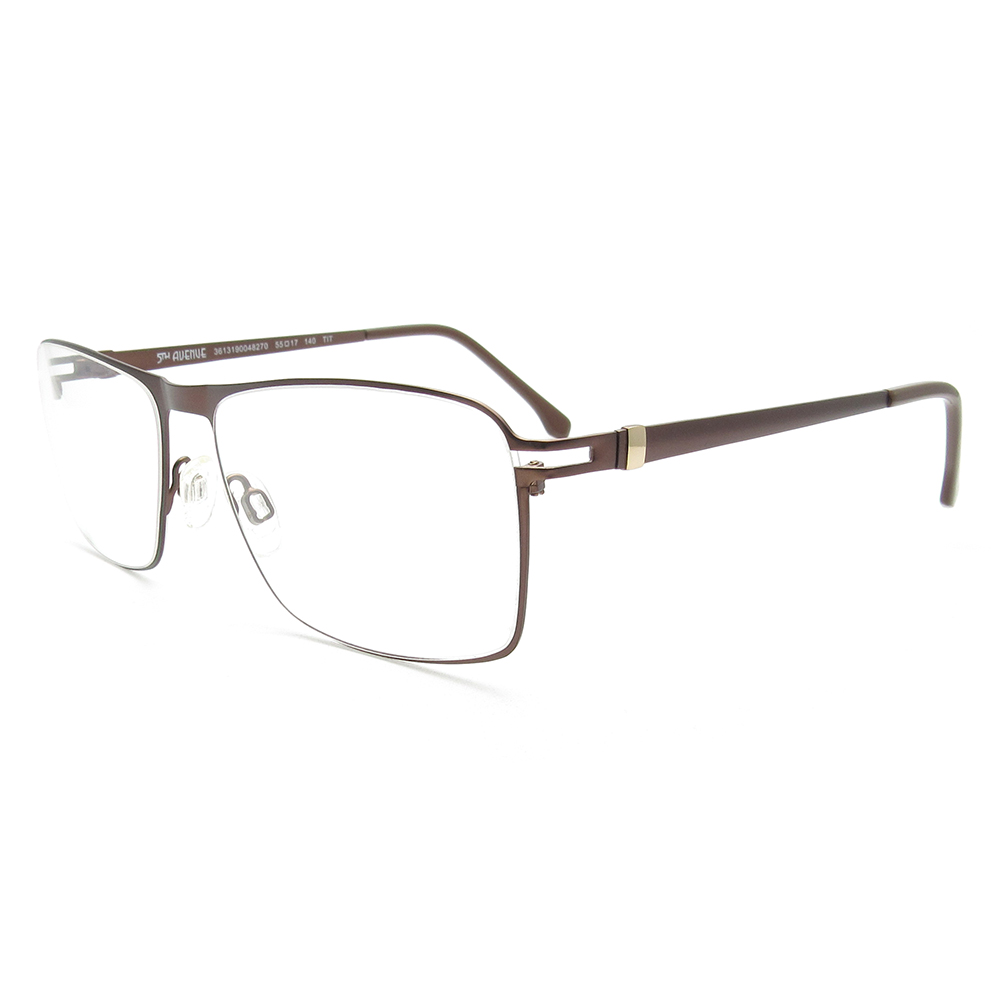 Rectangle classic optical titanium eyeglass frames